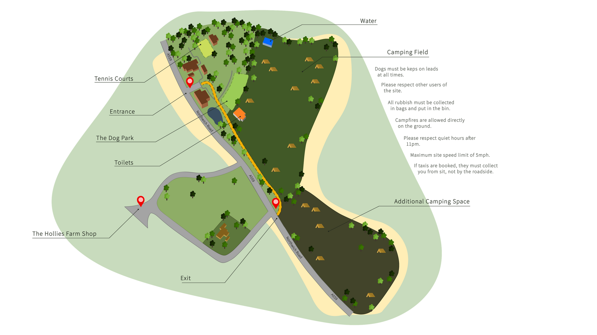 Non Electric Campervan Pitch – Stretton House